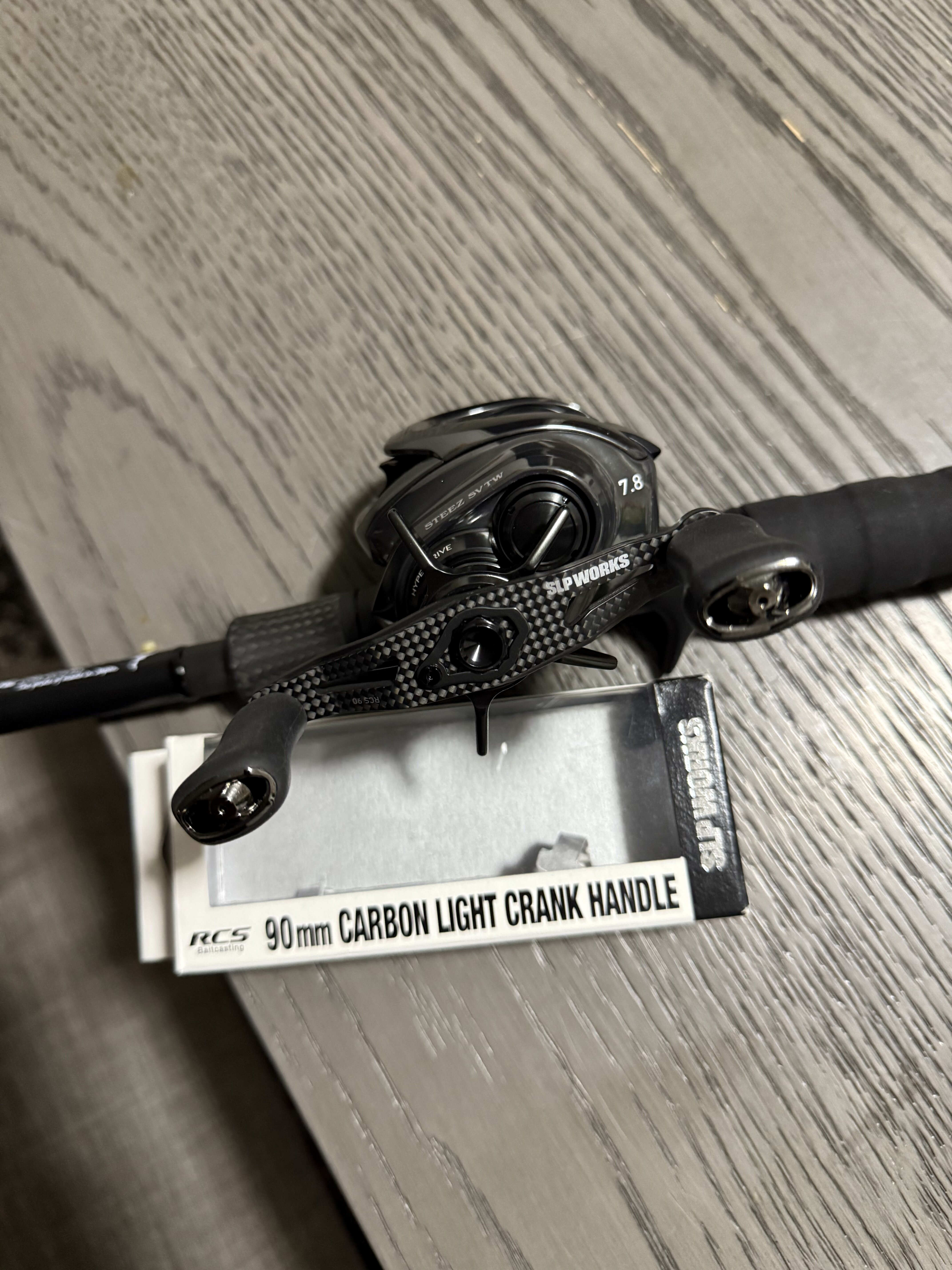 SLP works carbon handle - Black Market - Swimbait Underground